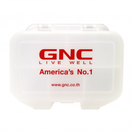 GNC PILL BOX - WHITE